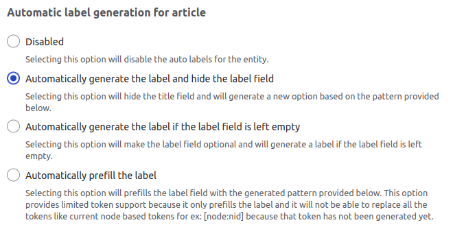 Automatic Entity Label: Automatically generate entity titles in Drupal | Drupixels